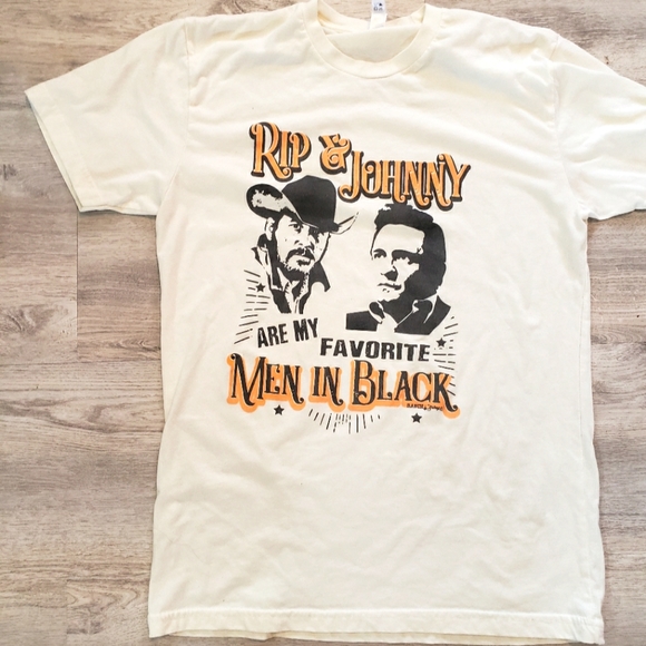 Next Level Apparel | Shirts | Rip Johnny Are My Favorite Men In Black Tee Shirt | Poshmark